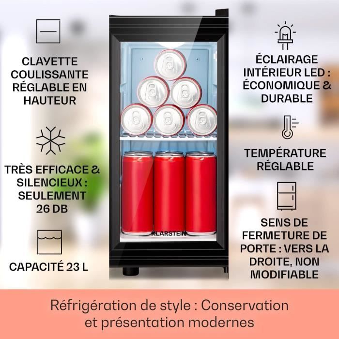 Brooklyn Mini Frigo De Chambre Ultra Compact, Mini Bar, Refrigerateur ...