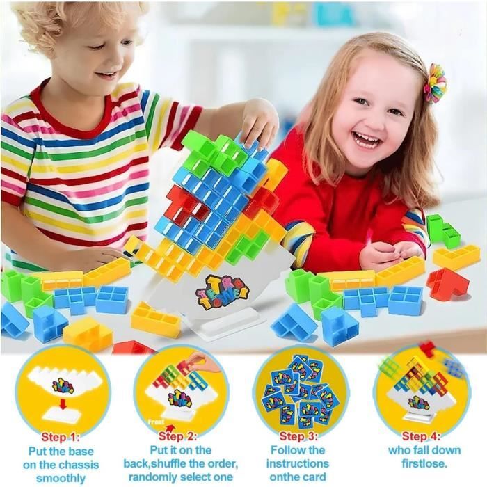 Tetra Tower, Jeu D'Empilage En Tetris, Adulte Jouet D'Équilibre Pour ...