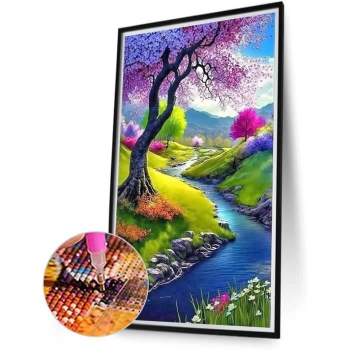 Diamond Painting Paysage Grand Format Strass Rond Artisanat Kit Diamant ...