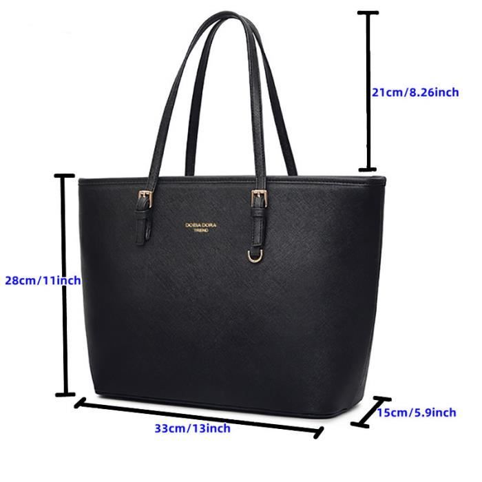 Sac a Main Femme,Grande Capacité Sac a Main Élégant Épaule en PU Cuir ...