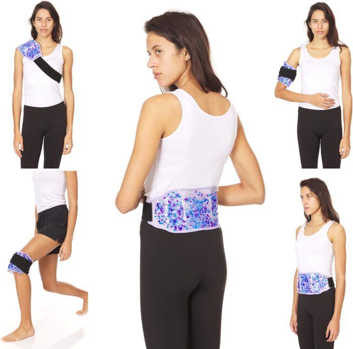 Sac de glace chaud et froid en perles de gel | Compresse froide pour le ...