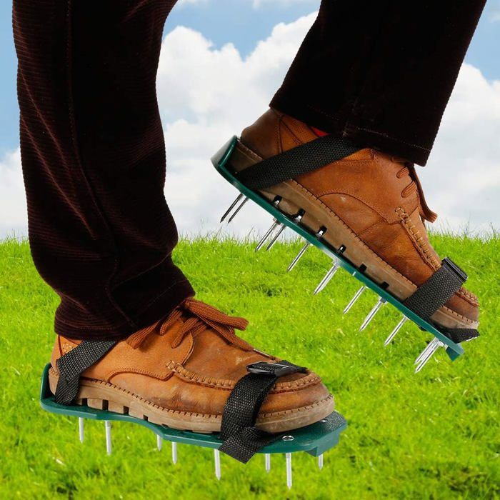 Chaussures d'aérateur de pelouse, chaussures de clou de pelouse de ...