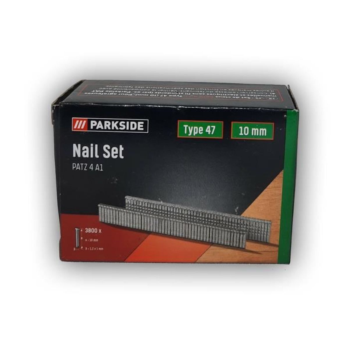 Parkside Set d'agrafes PATZ 4 A1 Type 47 10mm 3800pcs - Cdiscount Bricolage