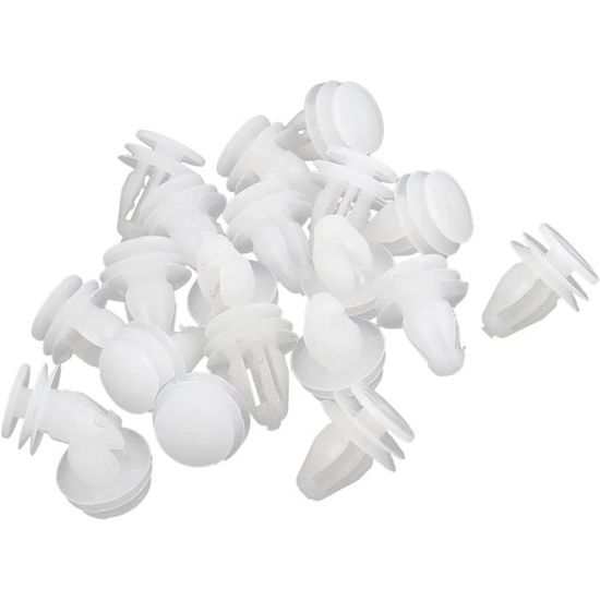 Absopro Voiture Rivet Porte Garniture 89mm Attache Plastique Blanc ...