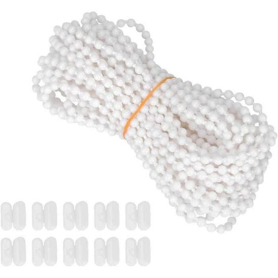 10 mètres de chaîne de Store avec 10 connecteurs, Cordon de chaîne de ...