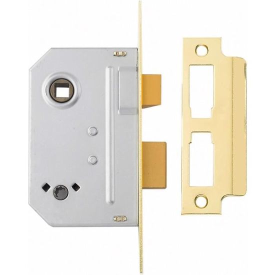 Locks Pm236Pb25 Serrure À Larder 2 Points Pêne Demi-Tour Laiton Poli 67 ...
