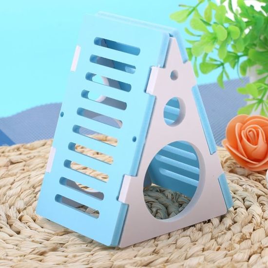 Dioche maison de hamster imperméable Assemblage étanche Triangle bois ...