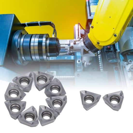 Insert Tournant en Carbure cémenté - HURRISE - Fraisage Bois et Métal - Lot de 10 - Haute ...