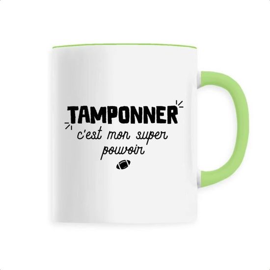 Mug rugby "Tamponner c'est mon super pouvoir" - Tasse originale en ...