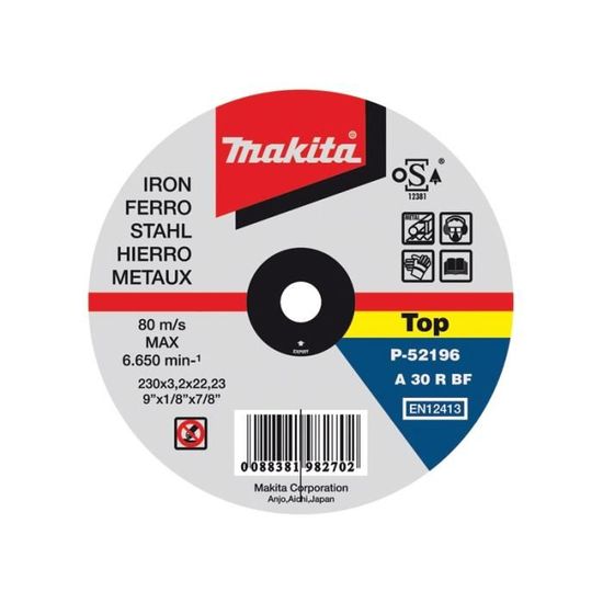 Disque Makita Extrafin pour couper le métal (125 mm / 1 mm) - Cdiscount ...