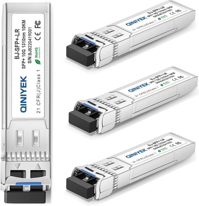 Transceiver monomode 10G SFP+, Module Fibre LC Duplex 10GBase-LR pour ...