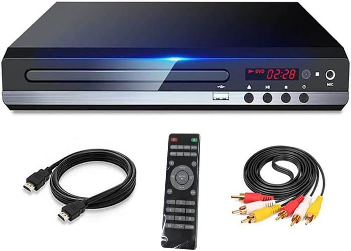 Lecteur Dvd 1080P Hd Lecteur Dvd De Salon Avec Boîtier Pour Téléviseur ...