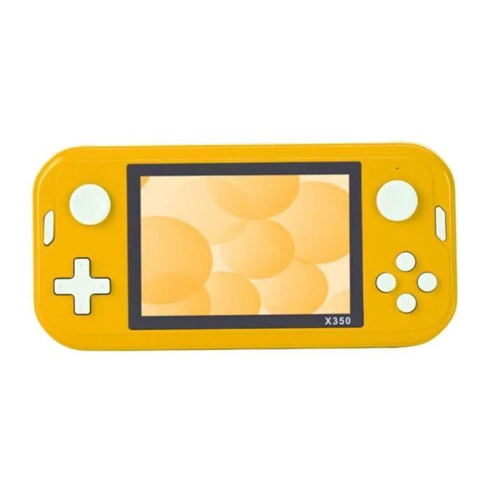 Jaune - Console de jeux vidéo portable X350, écran IPS HD de 3.5 pouces, 8 go, plus de 6800 jeux ...