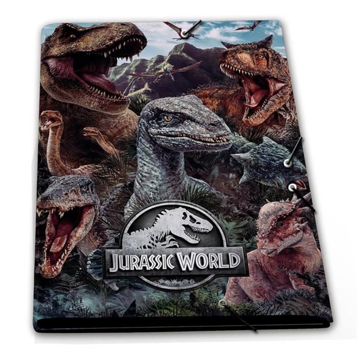 Classeur - Jurassic World - Multicolor - A4 - Avec anneaux - Pour ...