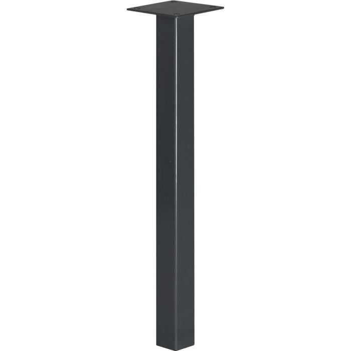 HOLZBRINK 60cm 1x Pied de Table Profil Carré 40x40mm, Support Table ...