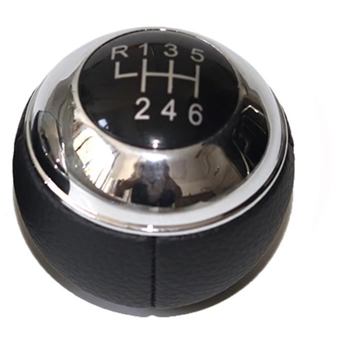 Levier-pommeaux,Pommeau de levier de vitesse en cuir chromé, pour Mini ...