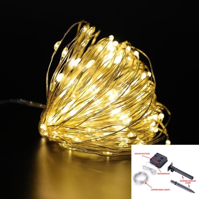 1 PCS - 5m 50 leled - Chaleureuse - Guirlande solaire imperméable pour ...
