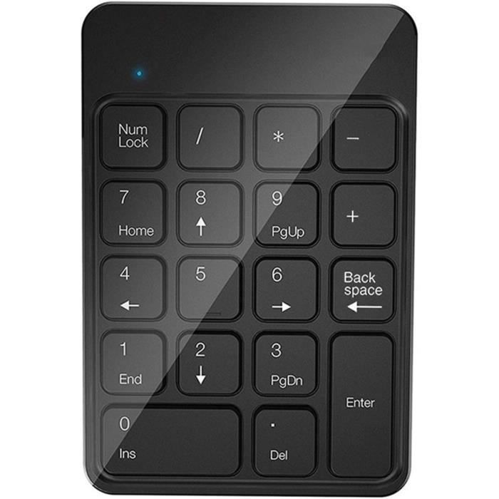 Pavé Numérique Portable Clavier Numérique Usb Sans Fil Rechargeable 18 ...