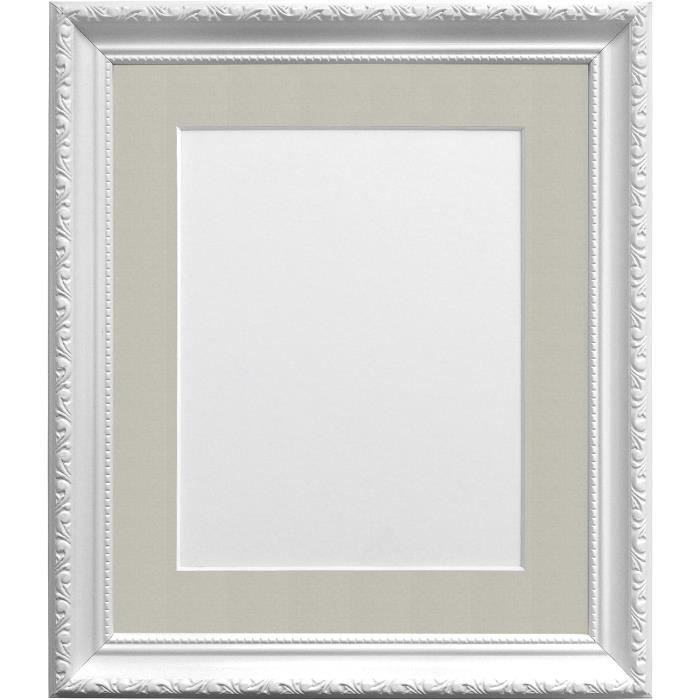 Cadre Photo Tableau Poster Blanc Avec Contour Gris Clair, Plastique ...