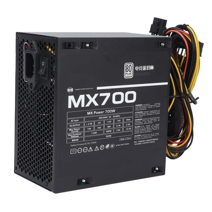 Cikonielf Alimentation 500W Bloc d'alimentation pour ordinateur MX700 ...