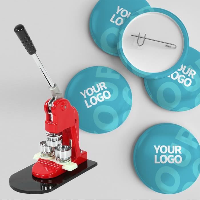 PAI 32mm Machine presse à badges Ensemble machine à badge avec les ...