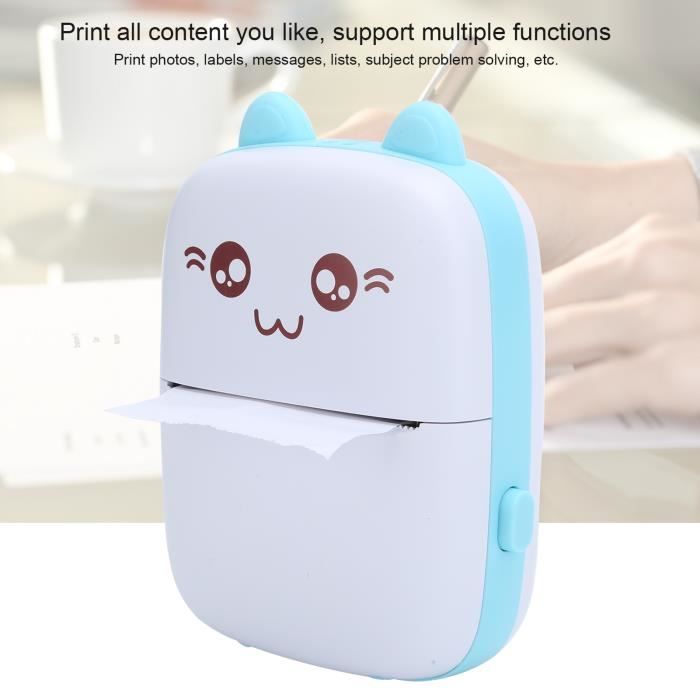 TIM-Imprimante thermique sans fil BT 200DPI USB Photo Label Remarque ...