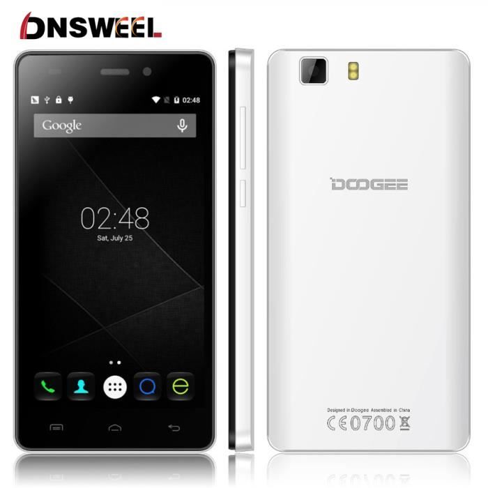 Téléphone portable DOOGEE X5 Smartphone 5,0 pouces IPS HD Android 5.1 ...