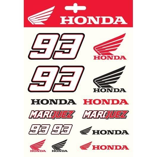 Stickers Honda-MM93 Dual - Multicolore - Marc Marquez - Cdiscount Auto