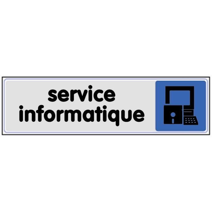 Plaquette Service informatique - Plexiglas couleur 170x45mm - 4033532 ...
