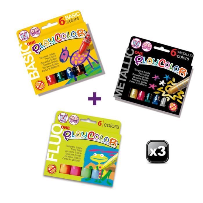 Gouache Solide Sticks Coffret PLAYCOLOR 144 - 10g Par Stick - 12 ...