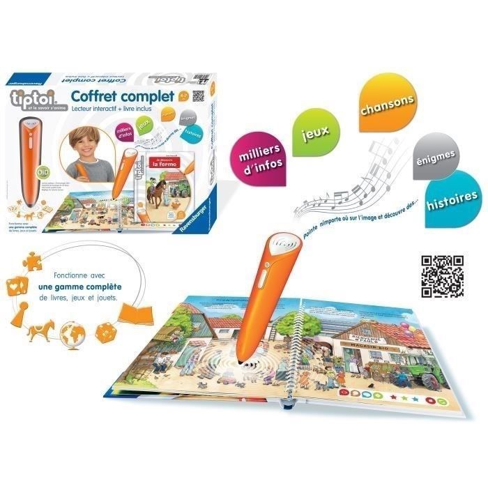 TIPTOI Coffret Complet Livre Interactif + Lecteur - Cdiscount Jeux - Jouets