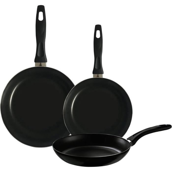 Prima Collection - Cook It - Lot De 3 Poêles En Aluminium Avec ...