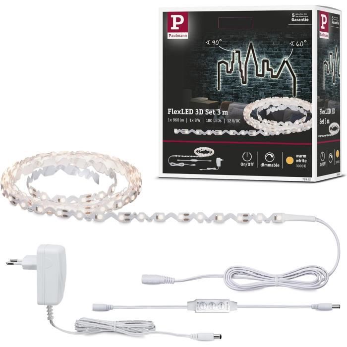 78962 Kit De Base Strips Led Flexled 3D 3 M Incl. 1X8,0 Watts Gradable ...