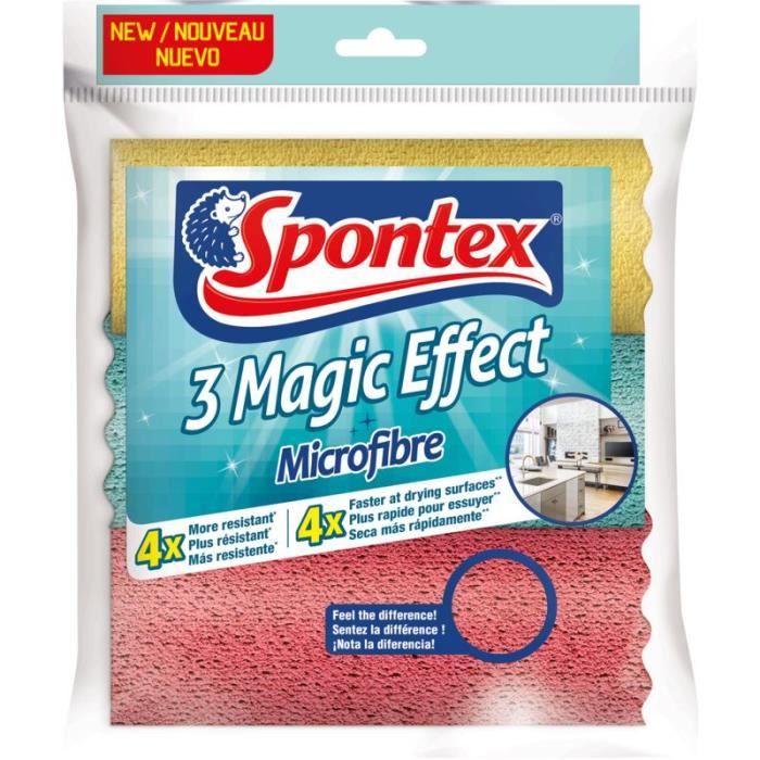 SPONTEX Microfibre Magic effect - x3 - Cdiscount Au quotidien