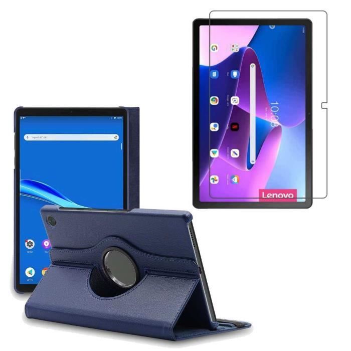 Etui Bleu pour Lenovo tab M10 3e Gen 2022 10,1" TB-328F et Film verre ...