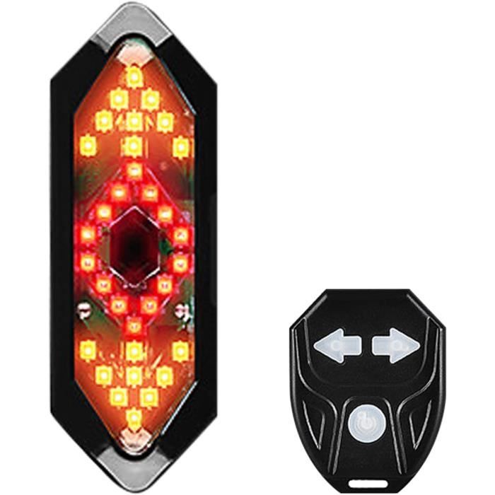 Clignotant Vélo Avec Télécommande Et Son - Lumière Vélo,Feu Arrière ...