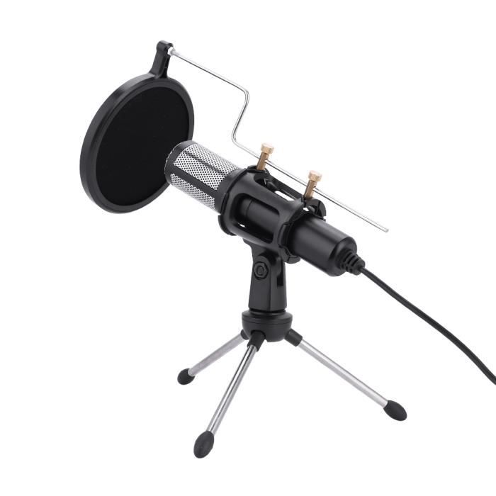 LAC Microphone à condensateur USB Microphone à condensateur à prise USB ...