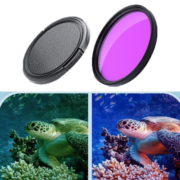 Filtre d'objectif - UNBRANDED - 58 mm - Violet - Accessoires photo ...