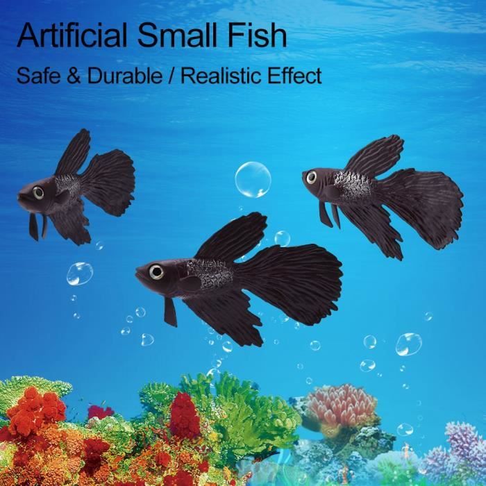Vvikizy Décoration Aquarium Poisson Artificiel Simulation Silicone ...