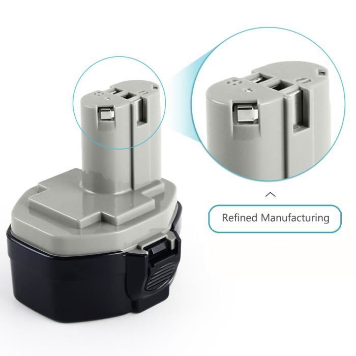 Batterie Ni-MH 14.4V 3000MAH pour Batterie MAKITA 14.4V 3.0AH 1420 1422 1433 1434 1435F 193158-3 ...