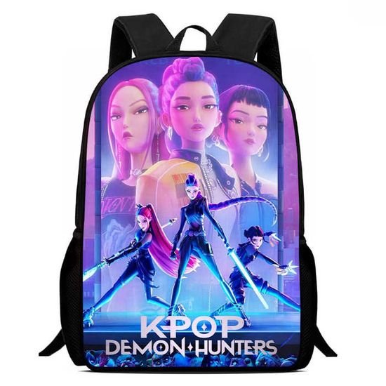 Sac à Dos Kpop Demon Hunters avec Imprimés de Personnages d’Animation ...