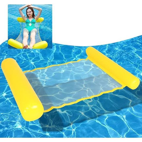 Hamac Floattant, 4 en 1 Hamac Gonflable Piscine, Lit Flottant Gonflable ...