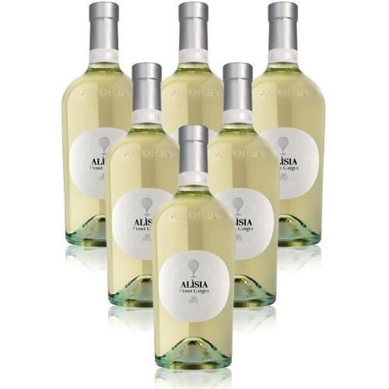 Alísia Pinot Gris IGT 6 bouteilles 75 cl. - La cave Cdiscount