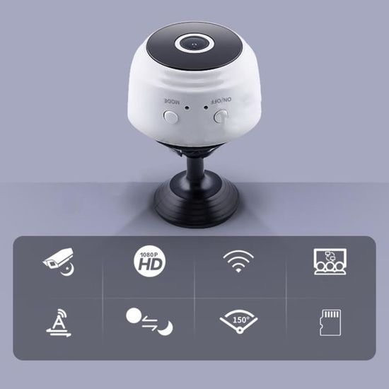 Caméra miniature,Mini caméra de sécurité domestique sans fil, Micro ...