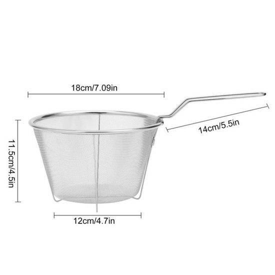 Passoire,Panier à frites en acier inoxydable 304, filtre alimentaire ...