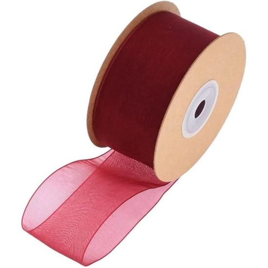 1 Rouleau De Ruban En Organza Transparent - 1 Cm X 45 M - Ruban ...