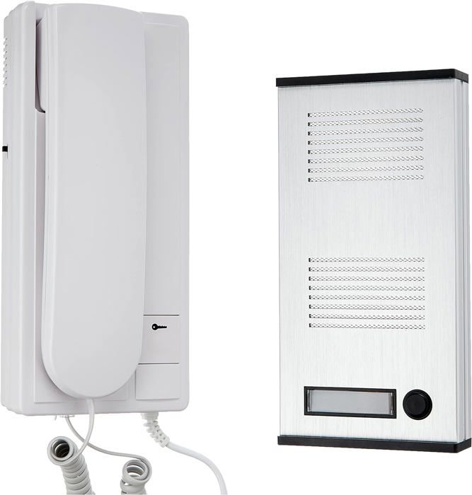 Paf0001 Interphone Audio 2 Fils Pour Immeuble 1 Combiné Interphone ...