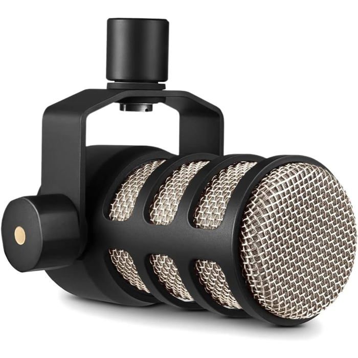 RØDE PodMic Microphone dynamique de qualité Broadcast avec support ...