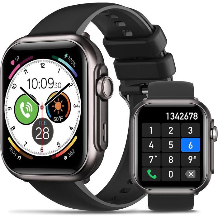 Montre connectée homme - ZOKKO - 1.85'' AMOLED - 120+ modes sportifs ...