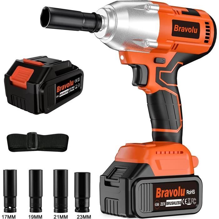 LIWI-Clé à Chocs Sans Fil, 21V Brushless 700N.m Max Boulonneuse a Choc ... LIWI-Clé à Chocs Sans Fil, 21V Brushless 700N.m Max Boulonneuse a Choc ...